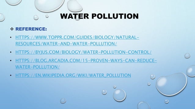 water pollution | PPT
