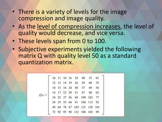 DCT image compression | PPTX