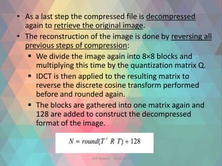 DCT image compression | PPTX