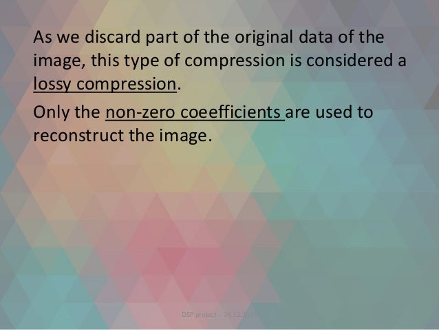 DCT image compression
