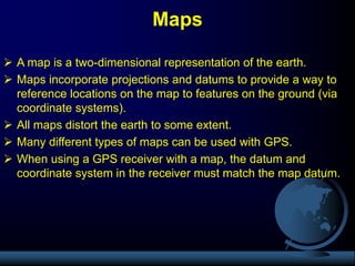 how to present map along with global positioning system | PPT