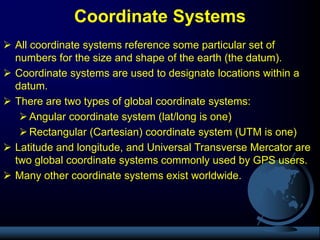 how to present map along with global positioning system | PPT