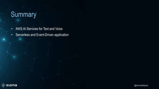 Building a serverless AI powered translation service | PPT
