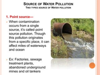 WATER POLLUTION WATER POLLUTIONWATER POLLUT | PPT