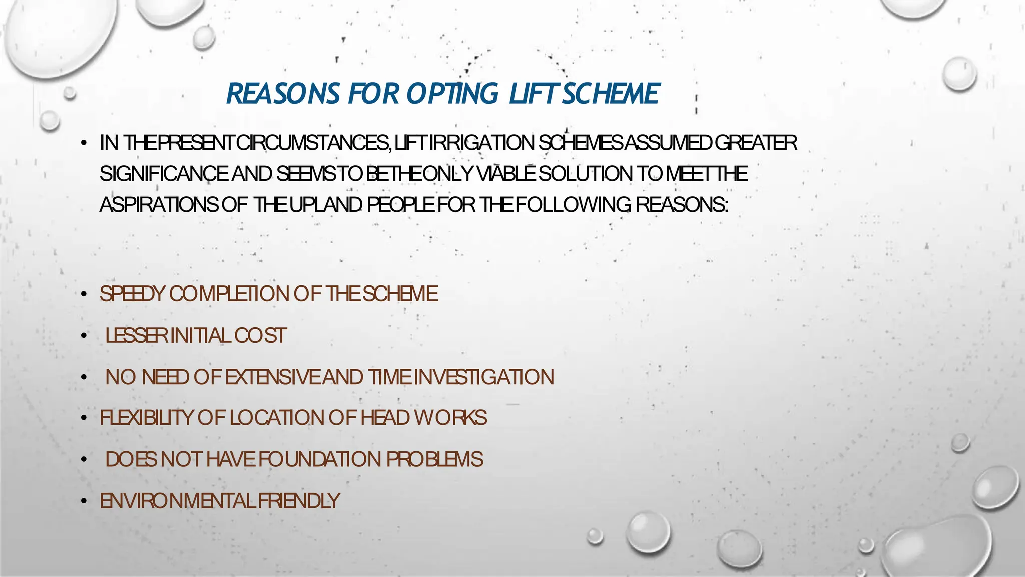 Presentation.pptx of Lift Irrigation Scheme | PPT