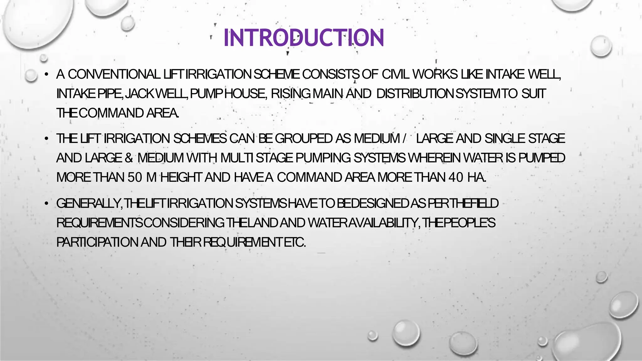 Presentation.pptx of Lift Irrigation Scheme | PPT
