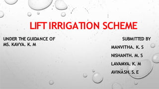 Presentation.pptx of Lift Irrigation Scheme | PPT