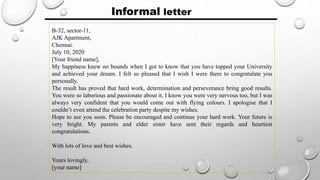 letters writing | PPTX