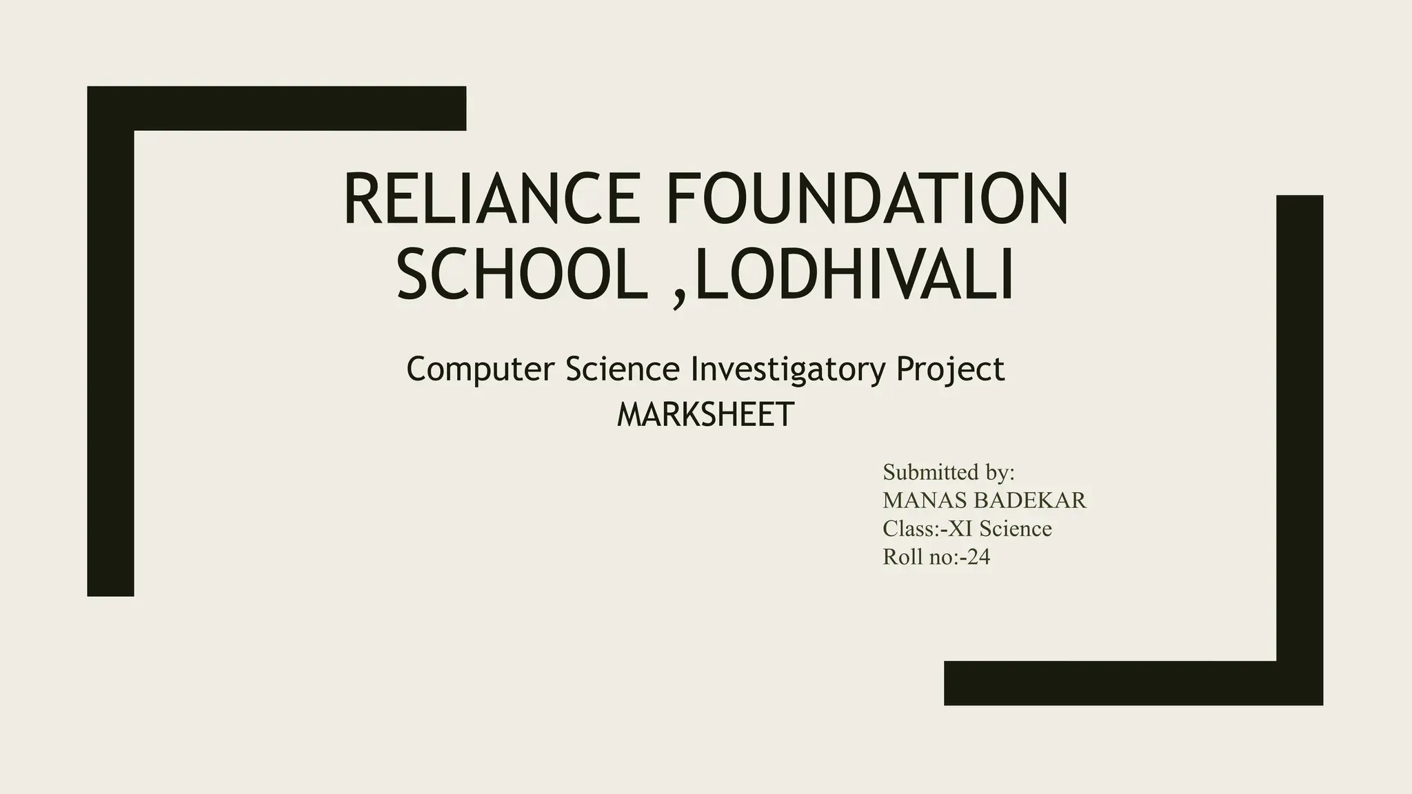 Presentation.pptx Computer Science Investigatory Project | PPTX