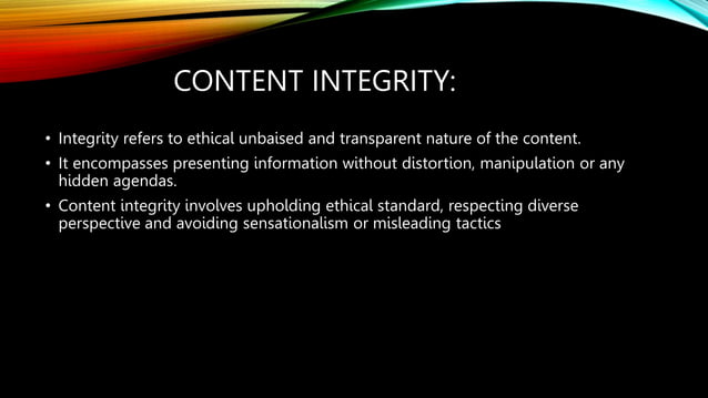 ict content accuracy and integrity presentation.pptx | Internet | Computing