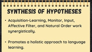 Presentation on Stephen Krashen's Monitor Model Hypothesis.pptx