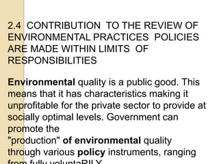 Apply environmental principles and advocate conservation | PPTX