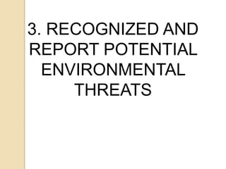 Apply environmental principles and advocate conservation | PPTX