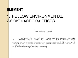 Apply environmental principles and advocate conservation | PPTX