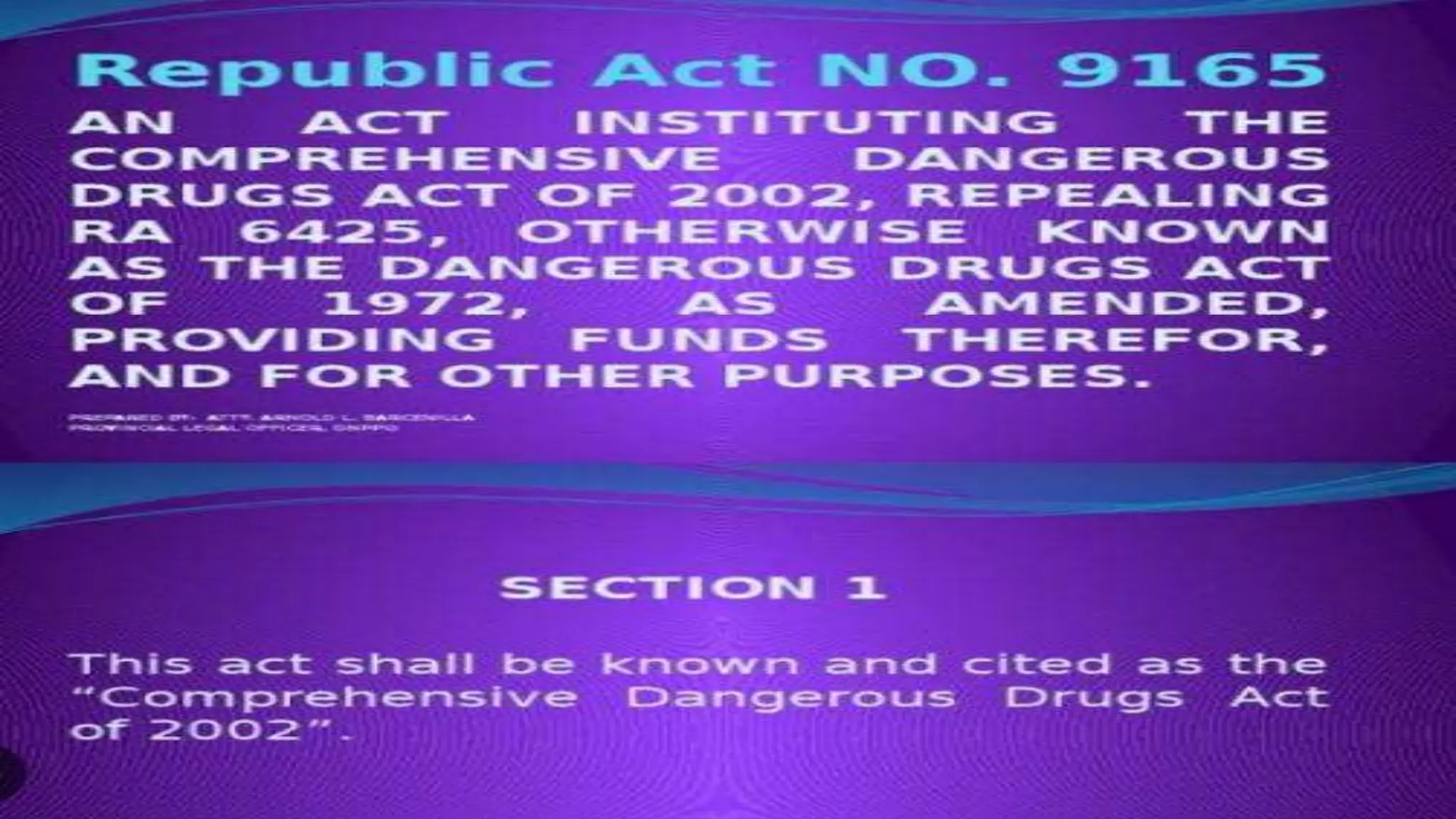 RA 9165 COMPREHENSIVE DANGEROUS DRUGS ACT OF 2002.pptx