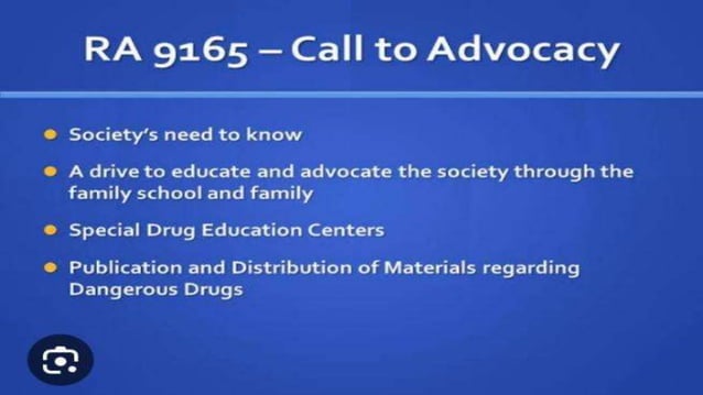 RA 9165 COMPREHENSIVE DANGEROUS DRUGS ACT OF 2002.pptx | Substance Abuse | Diseases and Conditions