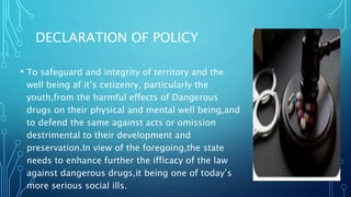 RA 9165 COMPREHENSIVE DANGEROUS DRUGS ACT OF 2002.pptx