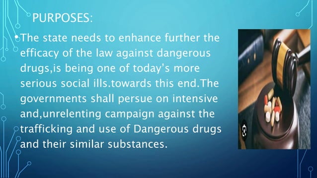 RA 9165 COMPREHENSIVE DANGEROUS DRUGS ACT OF 2002.pptx | Substance Abuse | Diseases and Conditions