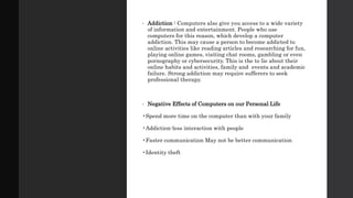 Presentation.positive and negative impacts of computer | PPTX ...