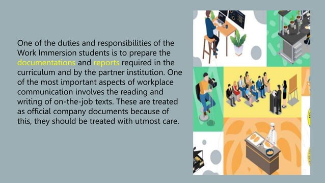 Presentation about immersion and work ethics.pptx | Resume Writing and ...