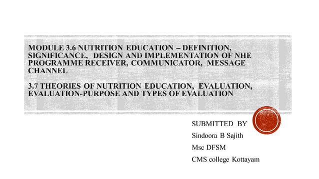Presentation Nutrition Education and communication cycle | PDF ...
