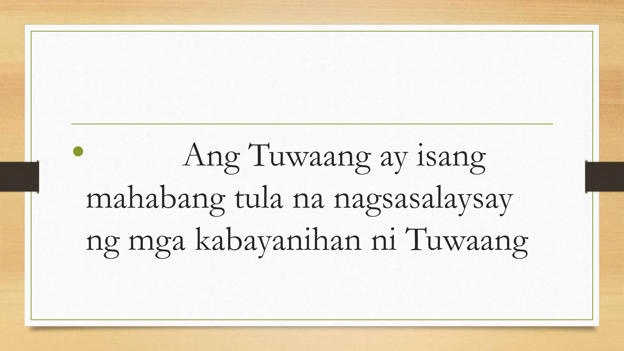 Epiko ng Bagobo (Tuwaang) - Akdang Pampanitikan | PPTX