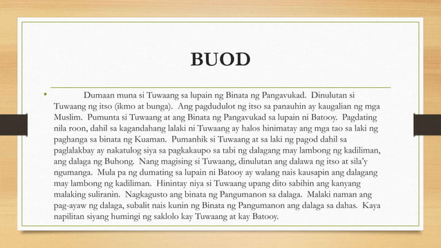 Epiko ng Bagobo (Tuwaang) - Akdang Pampanitikan | PPTX
