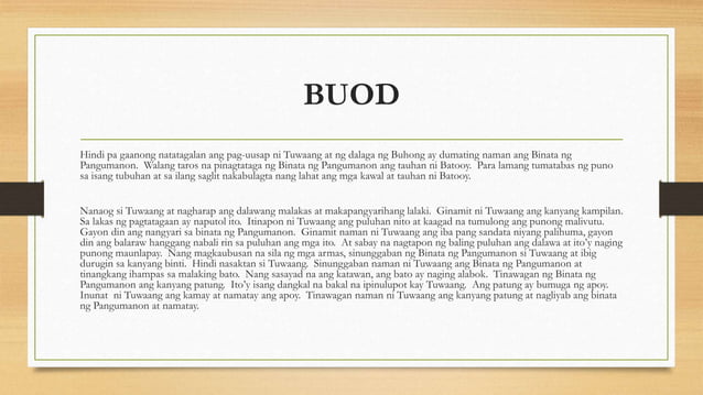 Epiko ng Bagobo (Tuwaang) - Akdang Pampanitikan | PPTX
