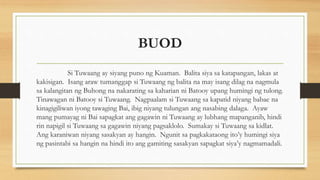 Epiko ng Bagobo (Tuwaang) - Akdang Pampanitikan | PPT