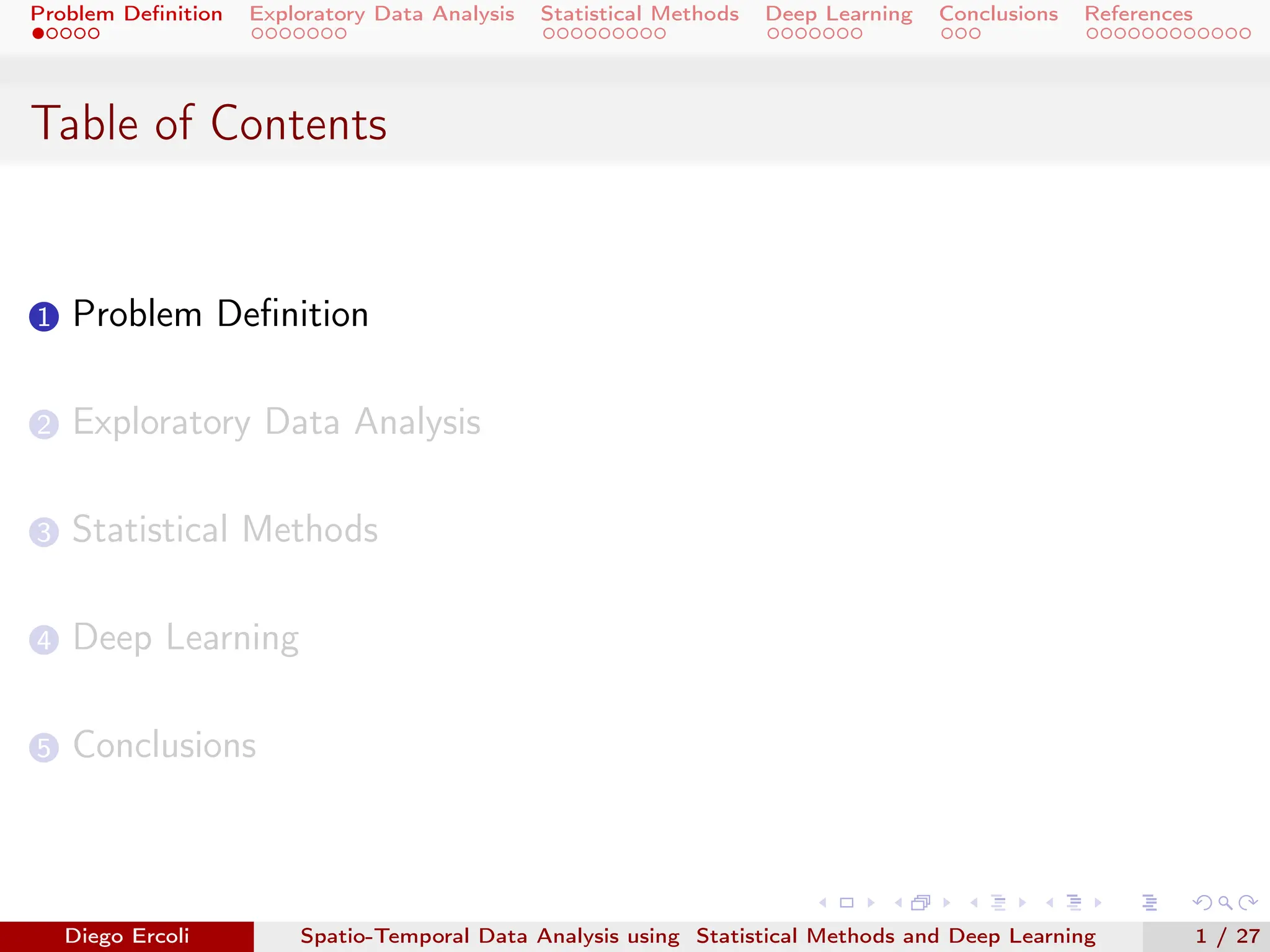 Masters Presentation Spatio Temporal Data Analysis Using Statistical