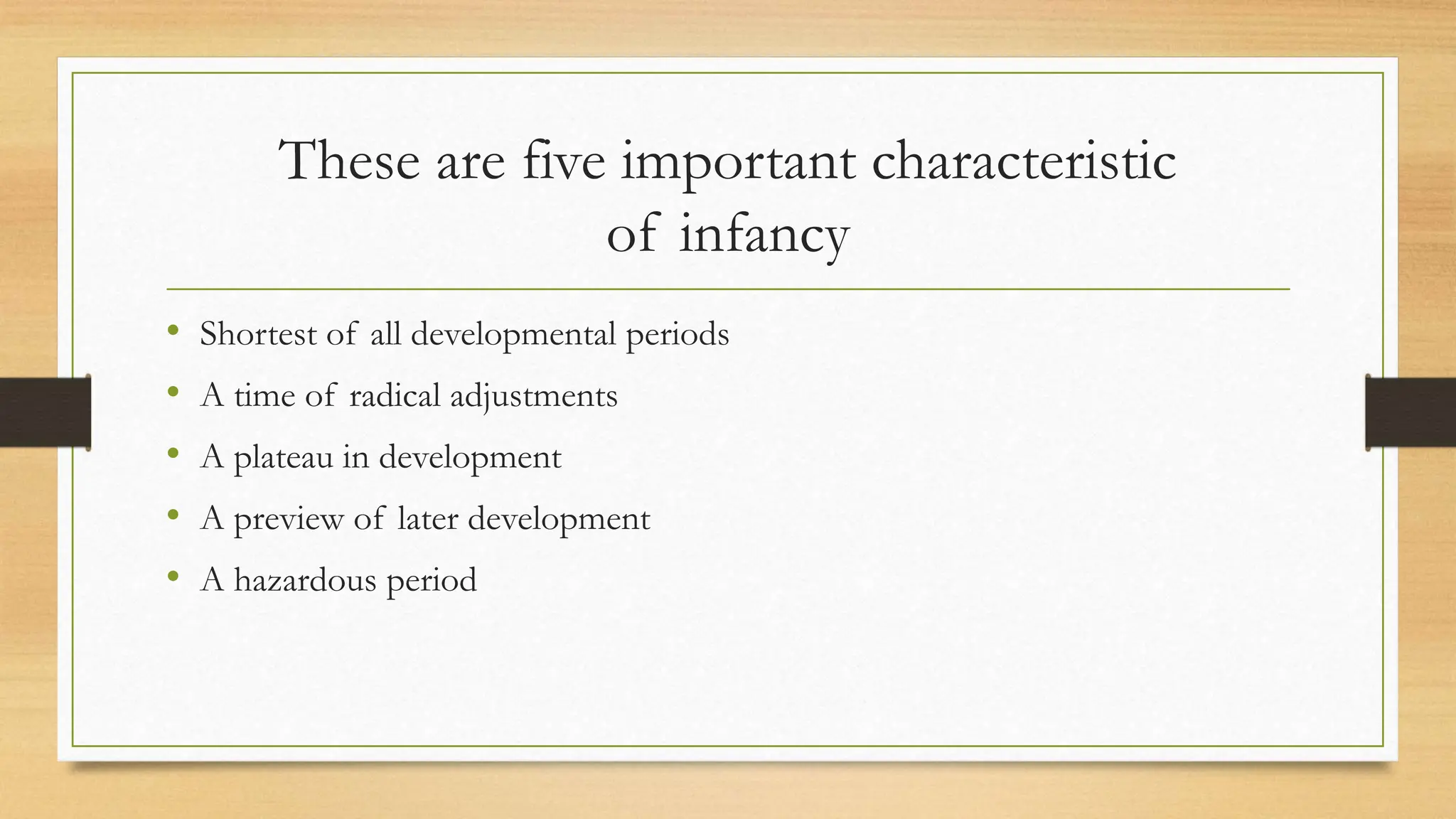 Infancy and child adolescence presentation baby | PPTX