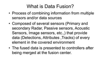Multi Sensor Data Fusion In Target Tracking | PPT