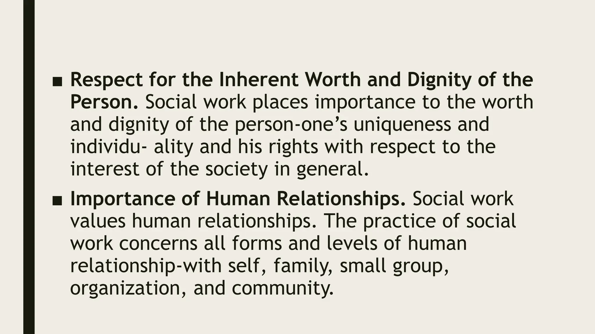 Social Work definition and presentations | PPTX