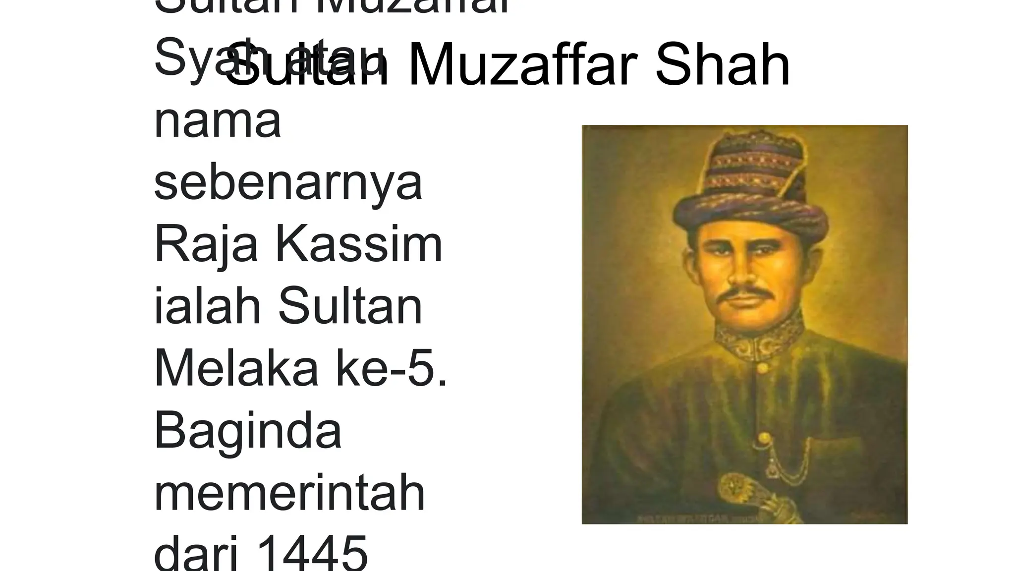 kesulatanan melayu melaka . presentation | PPTX