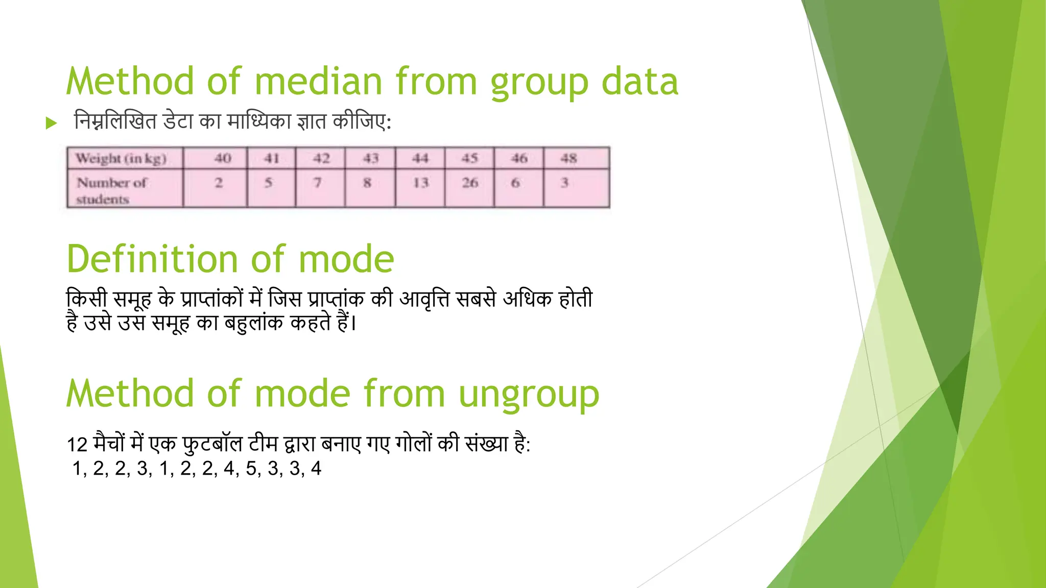Mean median mode explaination presentation | PPTX