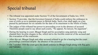 Presentation about the life of Bhagat Singh | PPTX