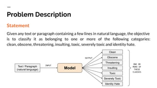 Hate Speech / Toxic Comment Detection - Data Mining (CSE-362) Project | PDF