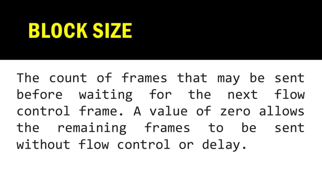Automotive CAN Protocol | Flow Control | Block Size | ST Min | First Frame | PDF