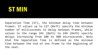 Automotive CAN Protocol | Flow Control | Block Size | ST Min | First ...