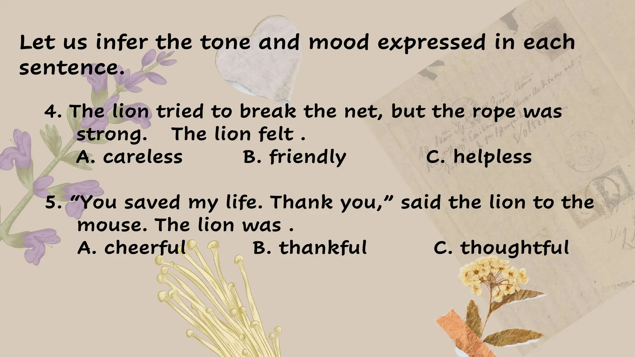 Presentation.pptx-Inferring the speaker's tone, mood and purpose | PPTX