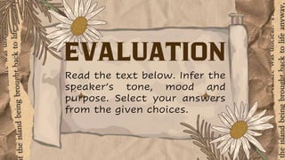 Presentation.pptxweek 7 day 3 inferring speaker's tone, mood and ...