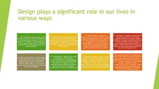What's DESIGN & How will help Daily life | PPT