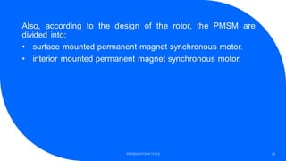 Permanent magnet synchronous motor and its working | PDF