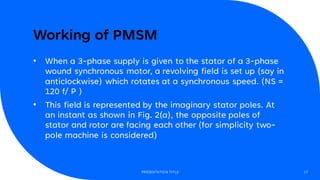 Permanent magnet synchronous motor and its working | PDF