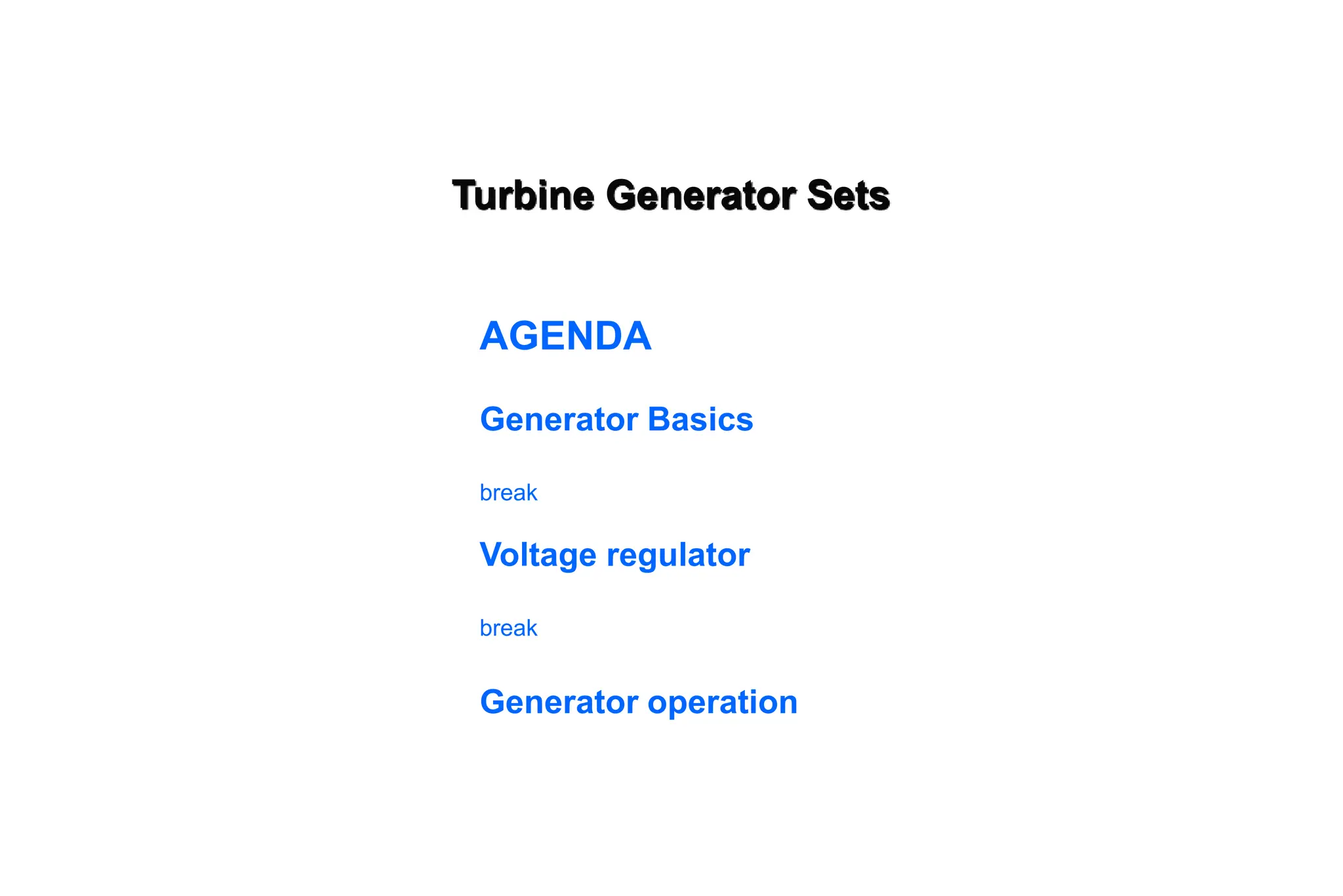 gas turbine generator set operation and maintenance | PPT
