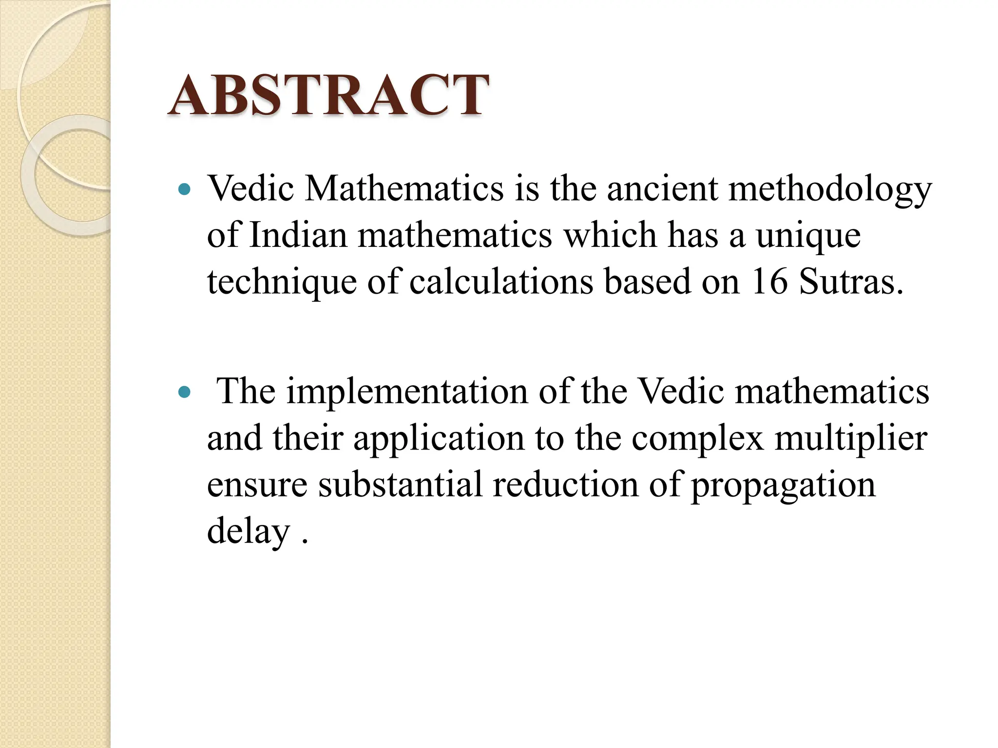 Complex multiplier using Vedic mathematics | PPT
