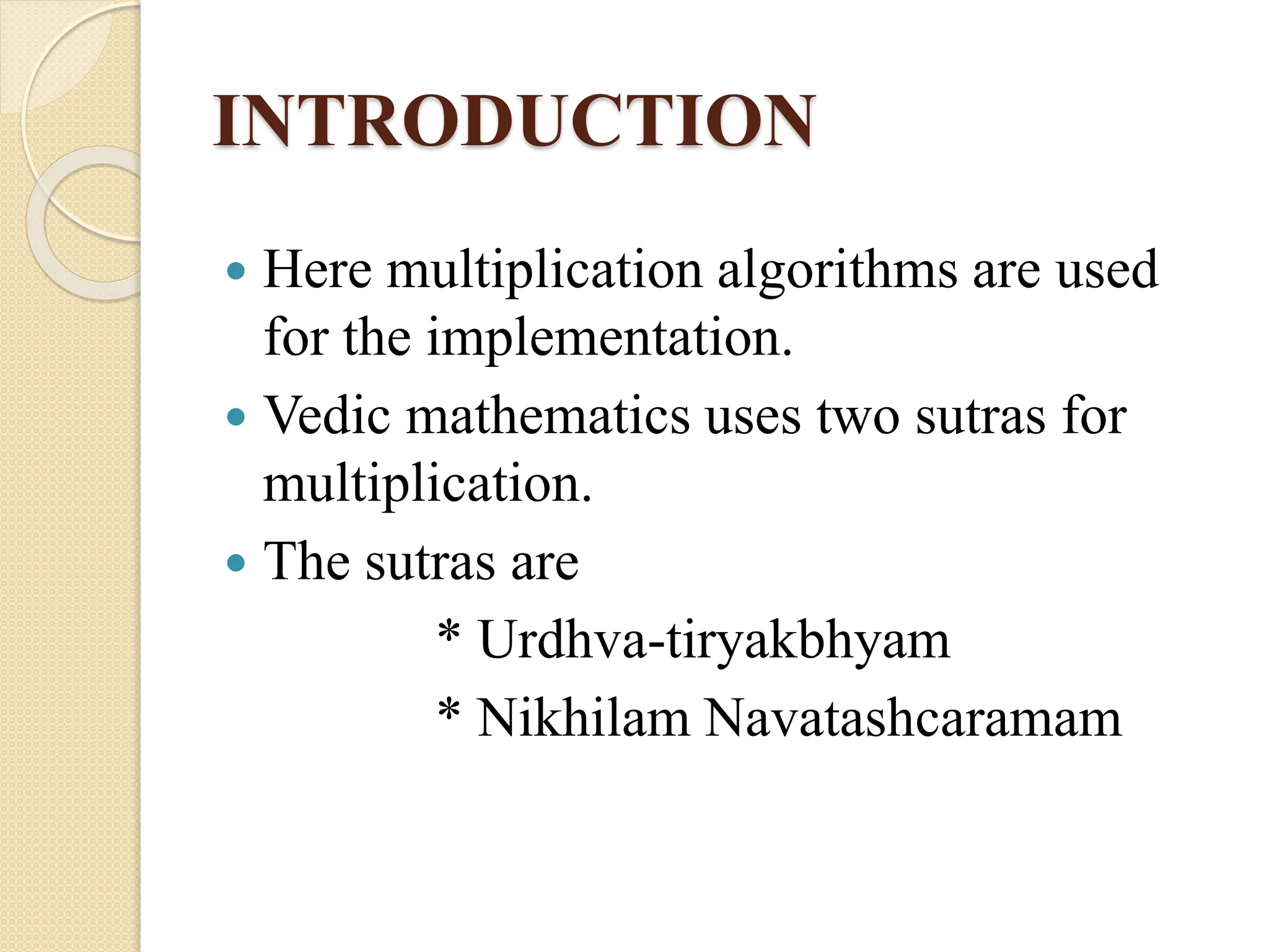 Complex multiplier using Vedic mathematics | PPT