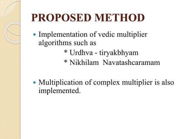 Complex multiplier using Vedic mathematics | PPT