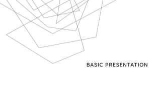 Basic Presentation Template- PowerPoint. | PPT