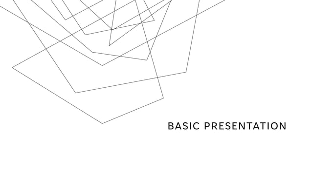 Basic Presentation Template- PowerPoint. | PPT
